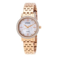 Citizen Eco-Drive Gold-Tone Ladies Watch, EM0682-74A with Silver Dial ...
