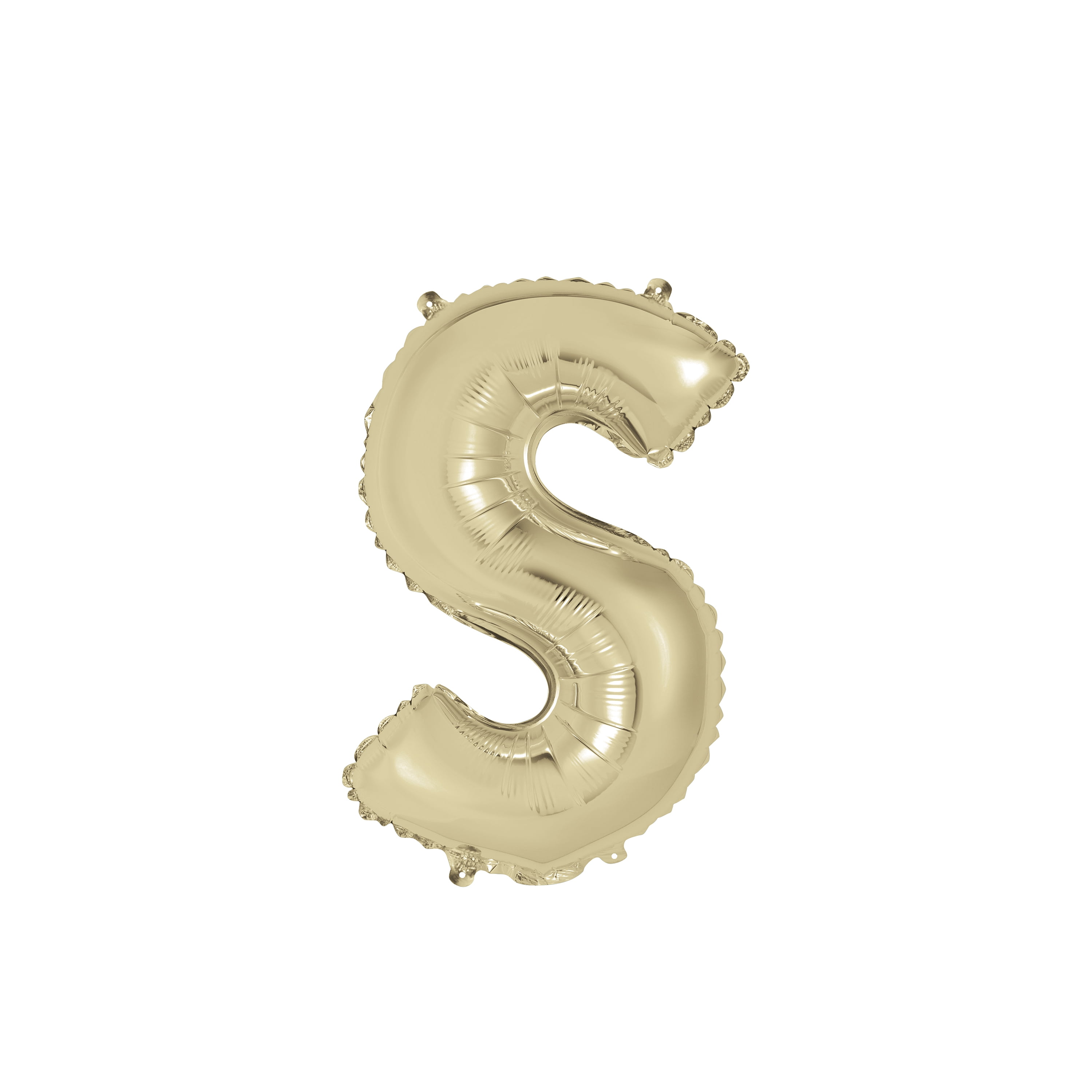 Way to Celebrate! Foil Letter Balloon, "S", Gold, 14in - Walmart.com