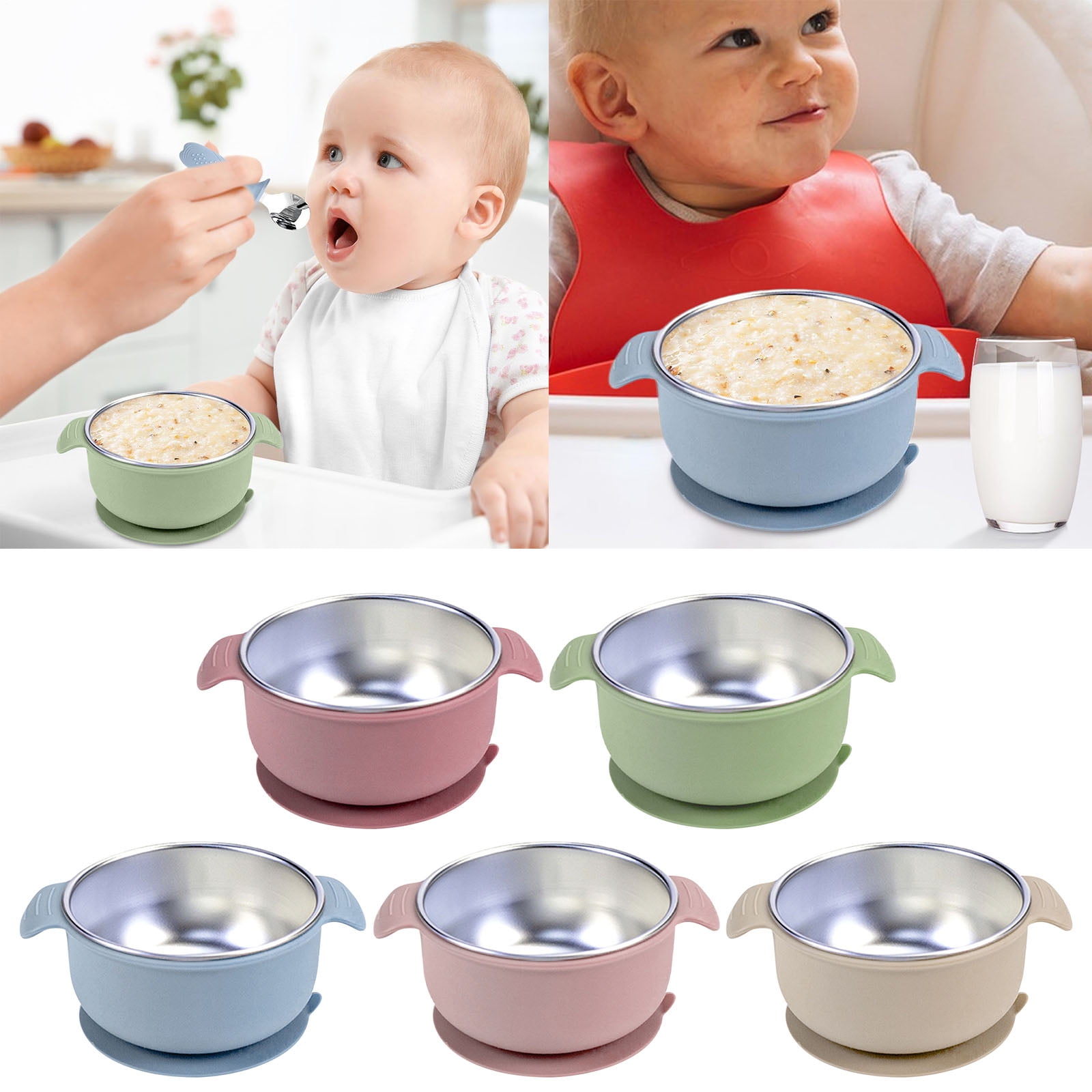 Click here for Yeningts Stainless Steel Baby Bowl With Suction to... prices