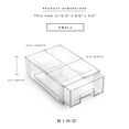 Bino Stackable Storage Drawers Small Clear The Crate Collection