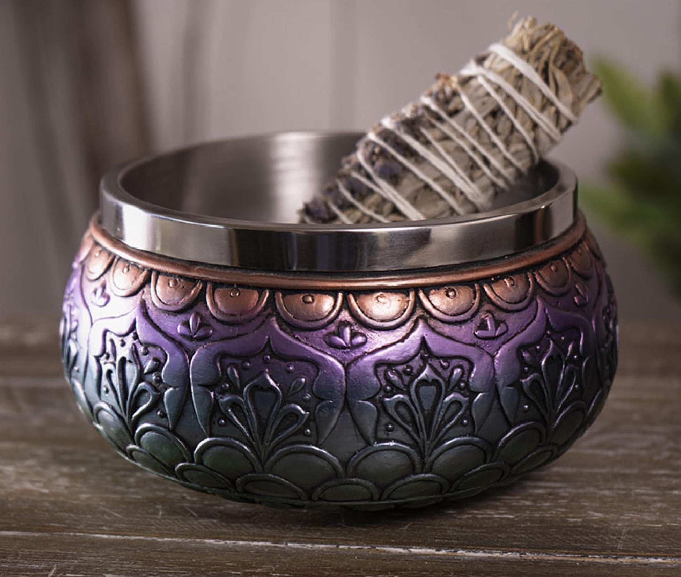 Metaphysical Wicca Spiritual Chakra Buddhist Mandala Smudge Smudging Bowl - Walmart.com