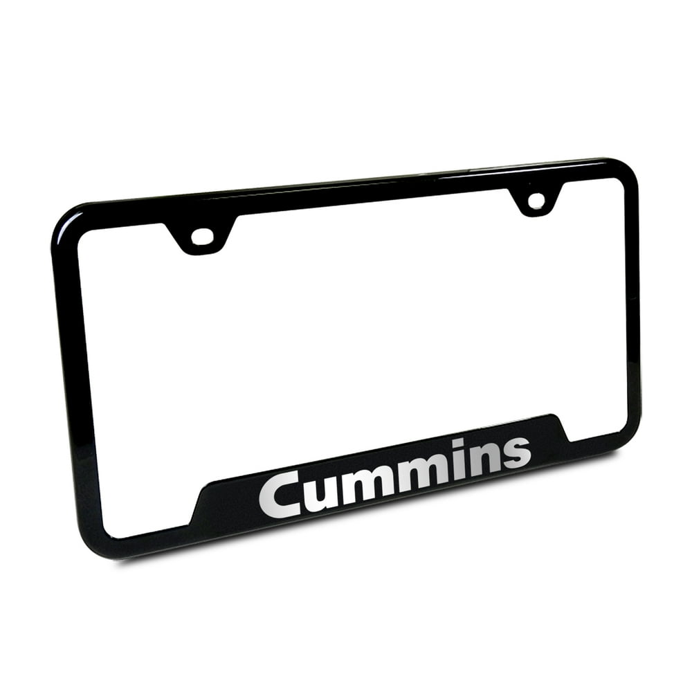 Cummins Black Stainless Steel License Plate Frame for Dodge - Walmart ...