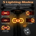 Zacro Bike Tail Light with Turn Signals, USB Rechargeable Rear Bike ...
