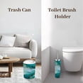 Bathroom Accessory Set 6 Piece with Marble Blue Water Color Gold Marble ...