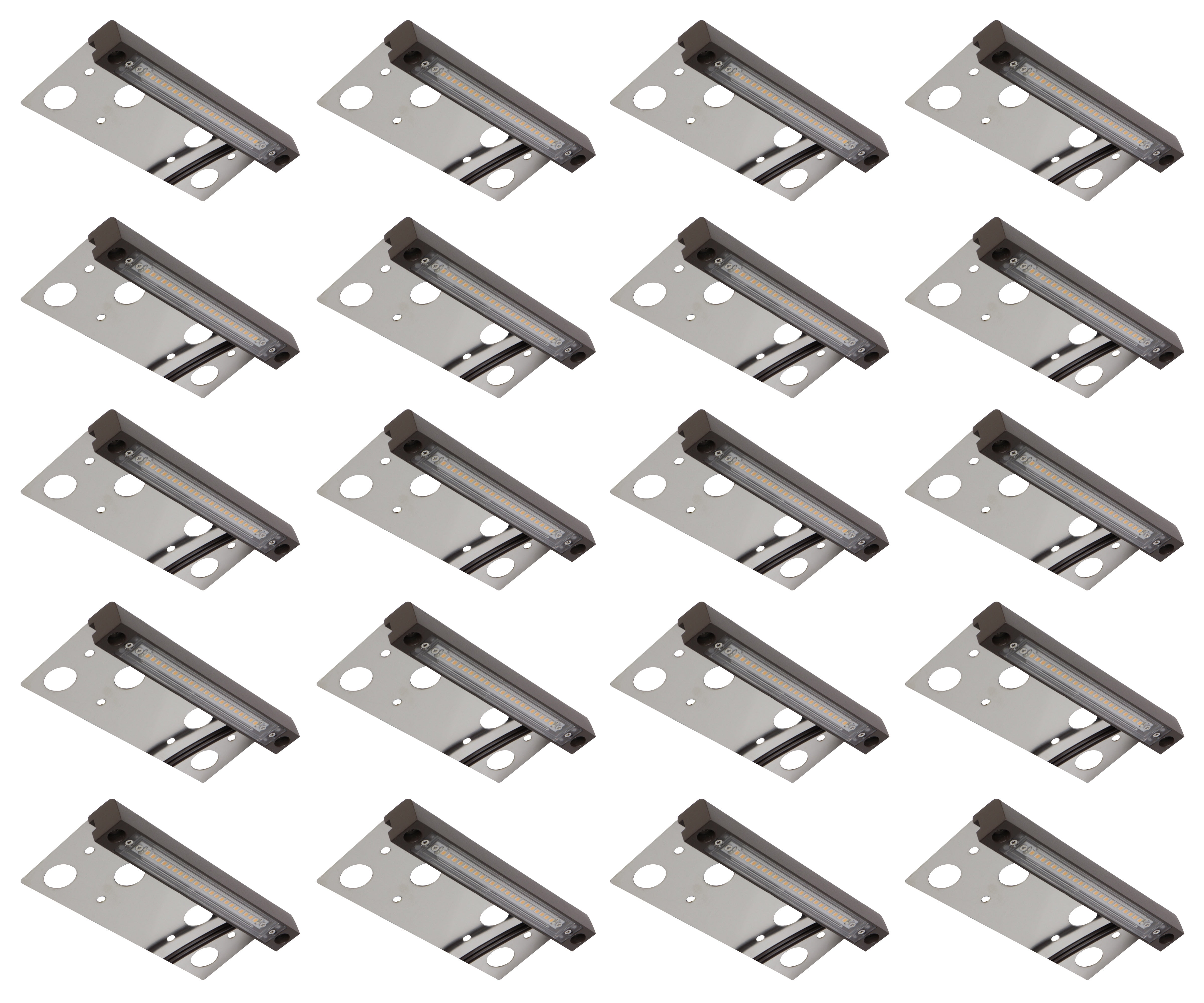 GKOplus 20 Pack Hardscape Light, 6.8 Inches Paver Wall Light ...