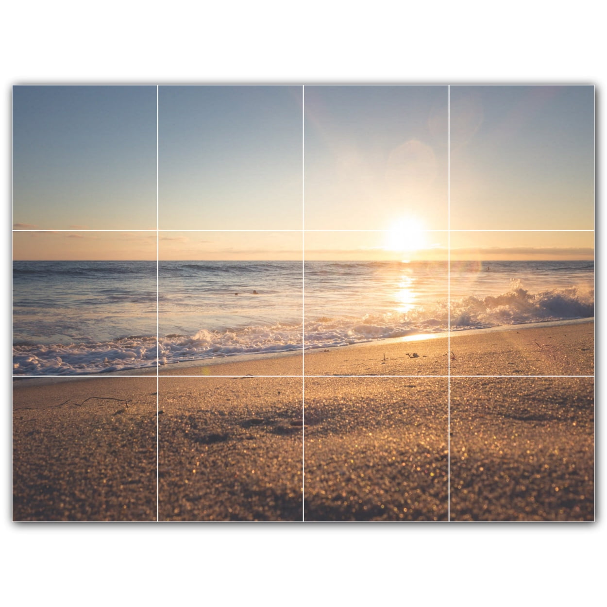Picture-Tiles.com: Sunset Ceramic Tile Wall Mural WAL500976-43M. 24"W x ...