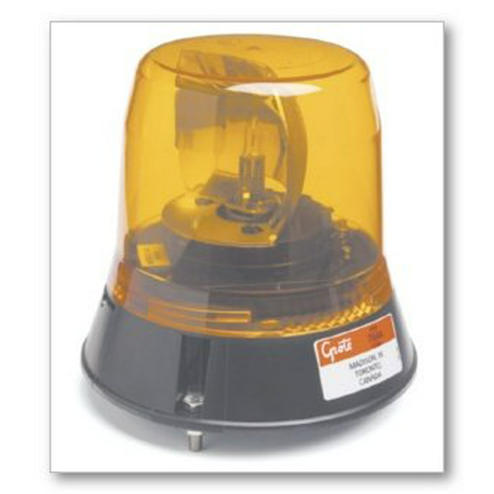 grote 76443 low profile yellow revolving beacon light - Walmart.com ...