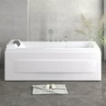 MUZZ 67" Whirlpool Air Massage Bathtub,Rectangular Water Jets Bath ...