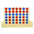 4 in a Row Wooden Board Game Foldable Line Up 4 Classic Family Toy ...