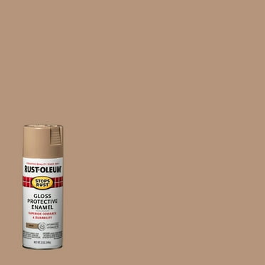 Sand, Rust-Oleum Stops Rust Gloss Spray Paint, 12 oz - Walmart.com