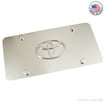Auto Gold TOYCB Chrome On Black License Logo Plate, Toyota - Walmart.com