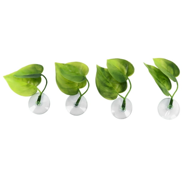 Betta Fish Leaf, Plastic Double Leaf Comfortable Vivid Betta Leaf ...