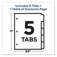"Customizable Toc Ready Index Multicolor Dividers, 5-Tab, Letter ...