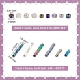 5177Pcs 15 Style Glass Bugle Round Seed Beads Metallic Colours & Ceylon ...