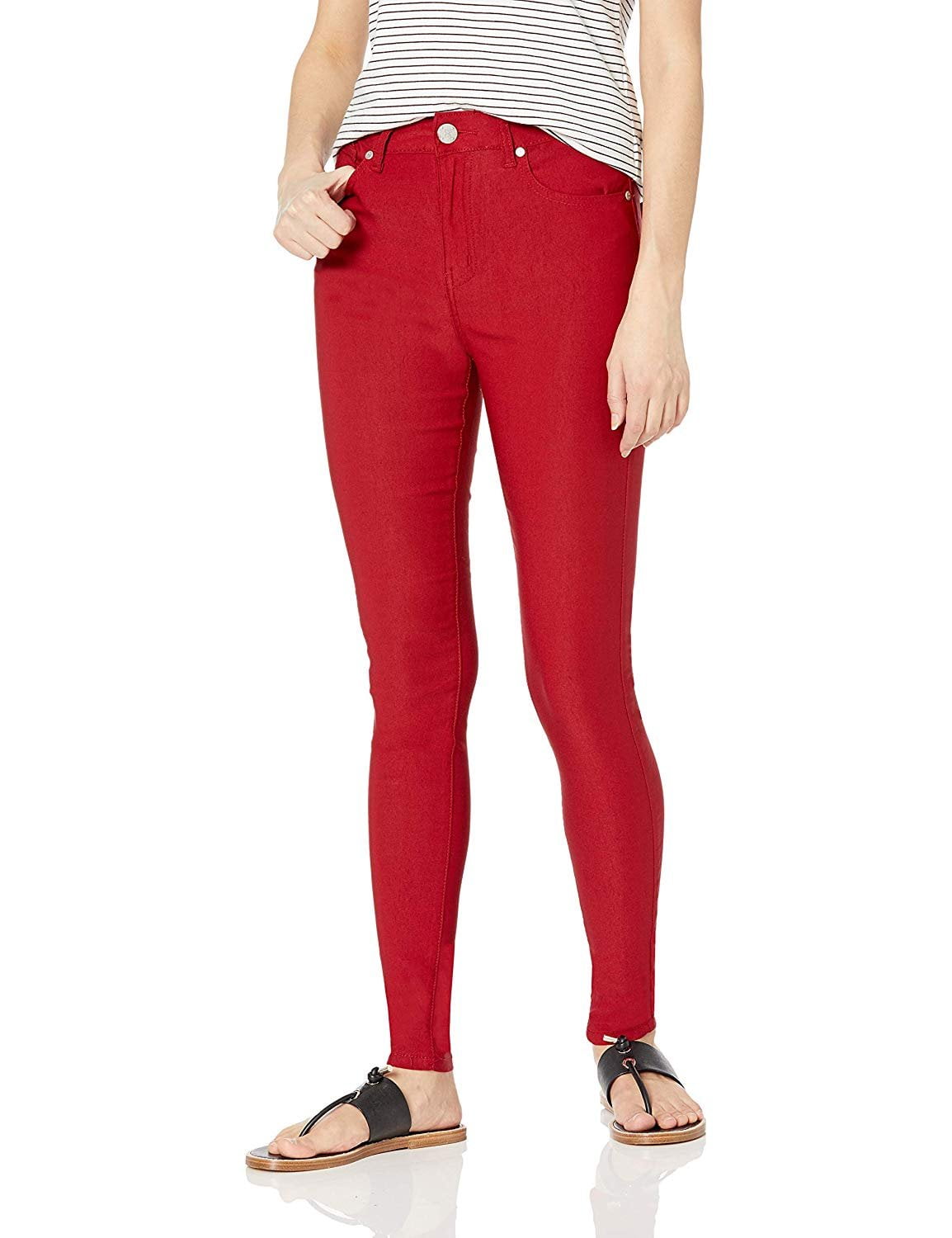 Cover Girl Cute High Rise Waist Yoga Super Stretch Pencil Skinny Junior ...