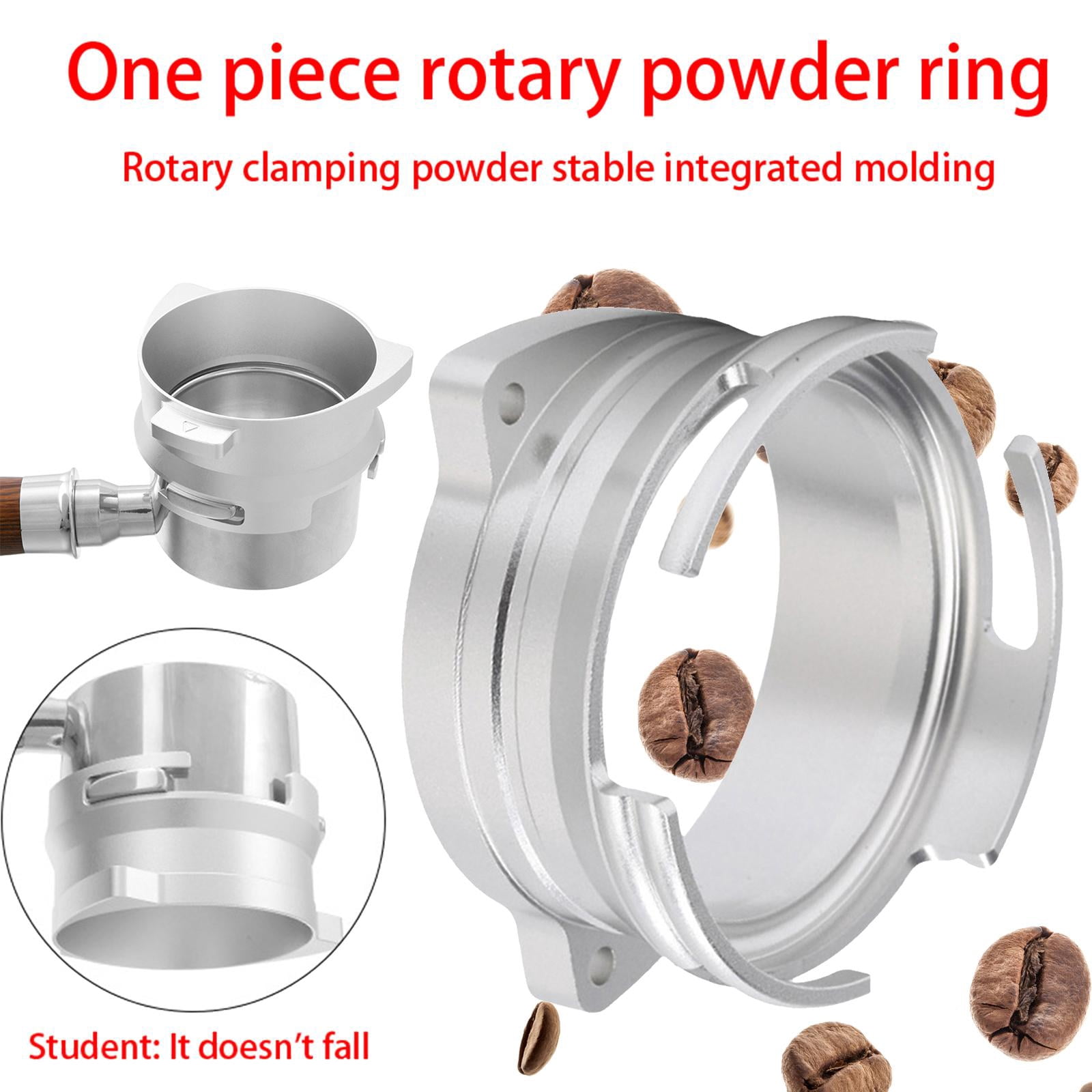 Aluminum Alloy Espresso Dosing Funnel, Coffee Dosing Rings Barista ...