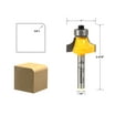 Yonico 1/2" Radius Round Over Edge Forming Router Bit - 1/4" Shank ...