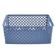 Mainstays Medium Blue Decorative Storage Basket - Walmart.com