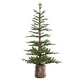 Haute Decor 5 Foot Pre-Lit Timberland Fir Potted Christmas Tree ...