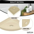 Questech Decor Shower Shelf, 5" Metro Flatback Soap Dish, Sand Matte ...