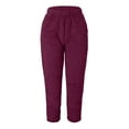 Aueoeo Womens Winter Cozy Lounge Pants Fuzzy Pants for Women Warm Soft ...