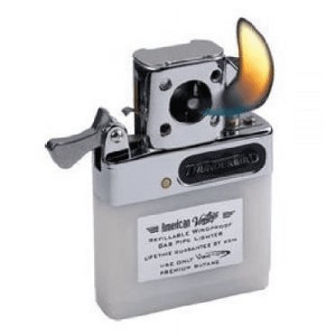 Thunderbird Butane 45 Degree Soft Flame Flip Top Pipe Lighter Insert ...