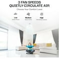 Bell + Howell Socket Fan Ceiling Fan Light Indoor with Remote Dimmable ...