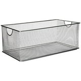 Design Ideas Stacking Bin, Silver Metal Mesh - Walmart.com