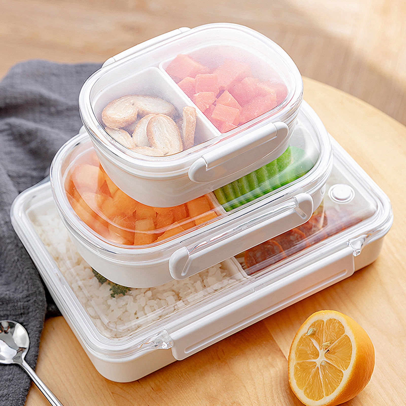 Cheers Leak-proof Bento Box with Removable Boxes ABS Freezer Safe Food ...