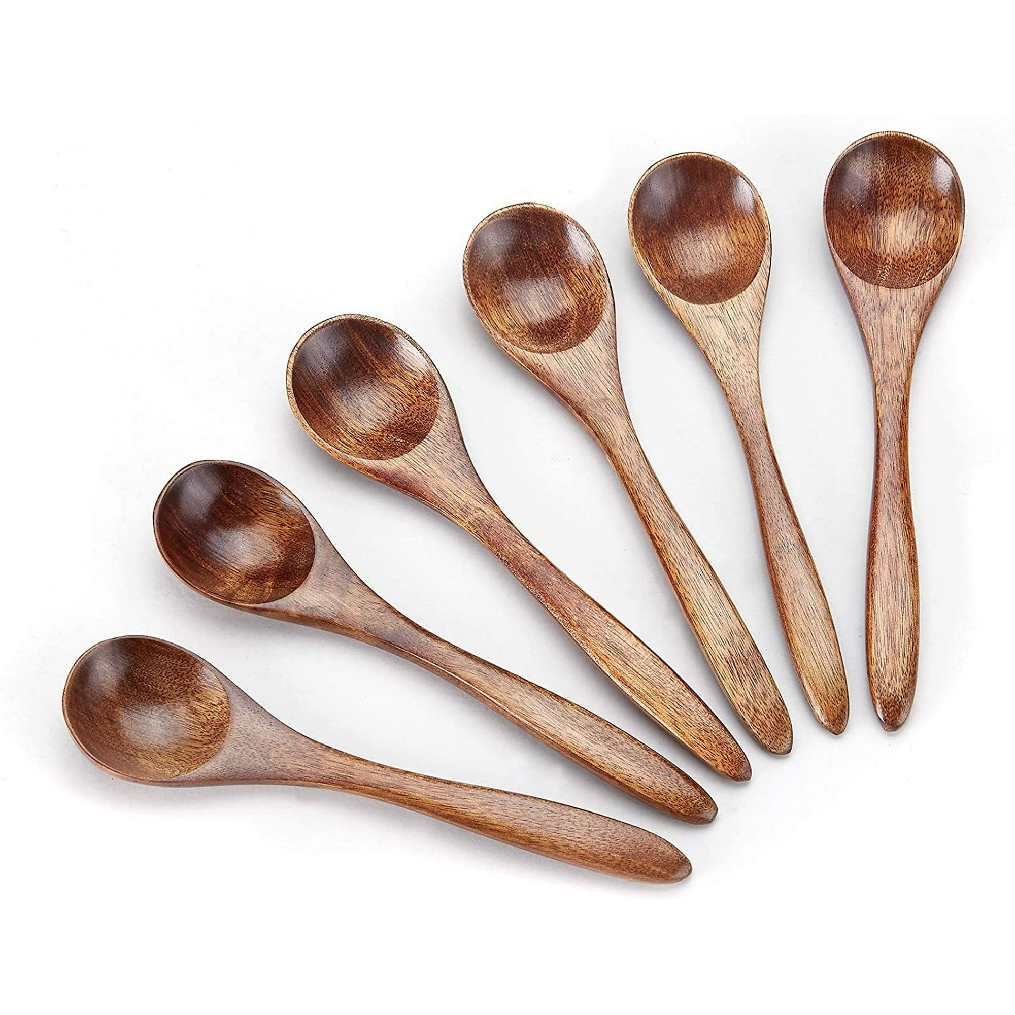 Click here for Hesignd 6 Pieces Small Wooden Spoons Nature Spoons prices