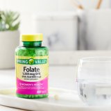 Spring Valley Folate Dietary Supplement, 1,333 mcg DFE, 400 Count HSA ...