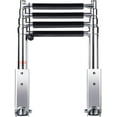 Winibo Heavy Duty Boat Telescopic 4 Step Ladder Stainless Steel Swim