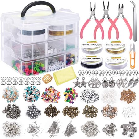 1171Pcs DIY Jewelry Making Kit Necklace Bracelet Jewelry Repair Beading ...