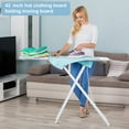Fompes Full Size Ironing Board with Heat Resistant Cover, Foldable ...