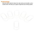 Uxcell Wide Paper Clip Coated Large Clips Bookmarks with Box 2 Inch ...