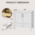 GIMMYFIVE 36" Modern Bathroom Vanity with Ceramic Sink, Freestanding ...