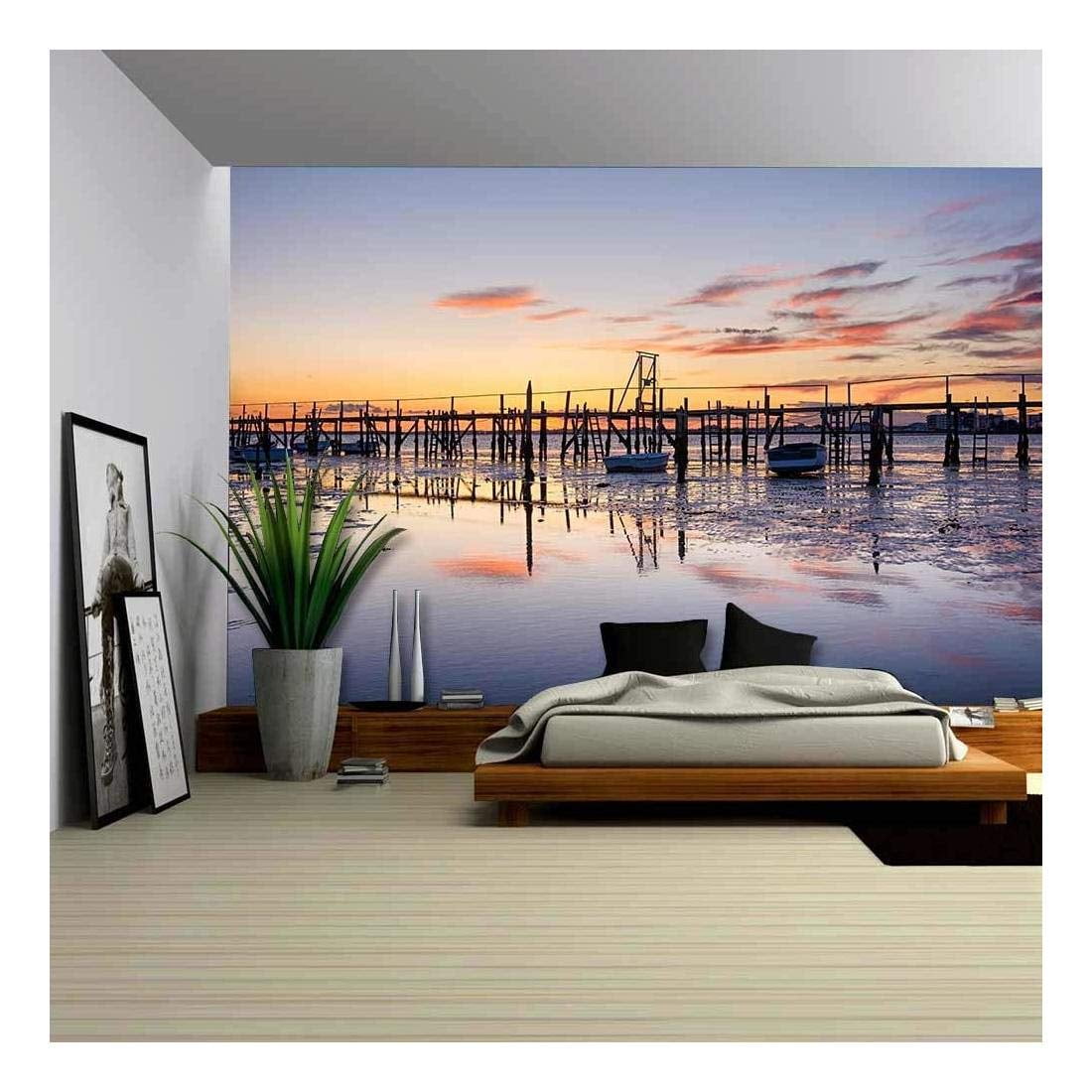 wall26 - Odl Wooden Jetty at Sandbanks in Poole Harbour in Dorset ...