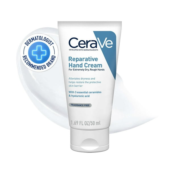 Crema de manos CeraVe Reparative 50 ml para manos secas y ásperas | Walmart en línea