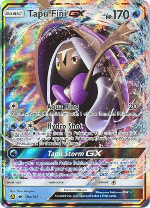 Pokemon Promo Tapu Fini GX #39a - Walmart.com