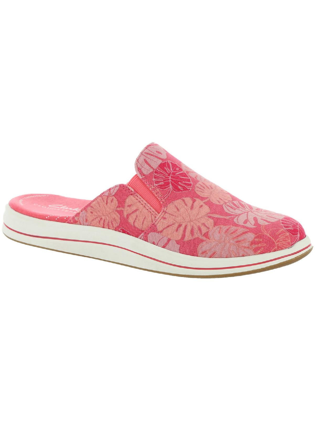 Clarks Womens Breeze Shore Embroidered Canvas Mules - Walmart.com