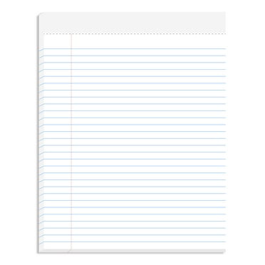 Ampad Writing Tablets, Double Sheets Pad, Law Rule, 8 1/2 x 11 3/4 ...