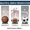 Ball Display Stand with Anti-slip Mat, 1.3inch Pegs Sleek Holder for ...