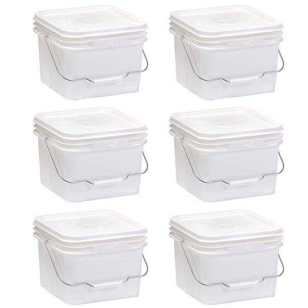 Little Giant Plastic Honey Bee Feeding Bucket for Beekeeping, 2 GA. (6 ...