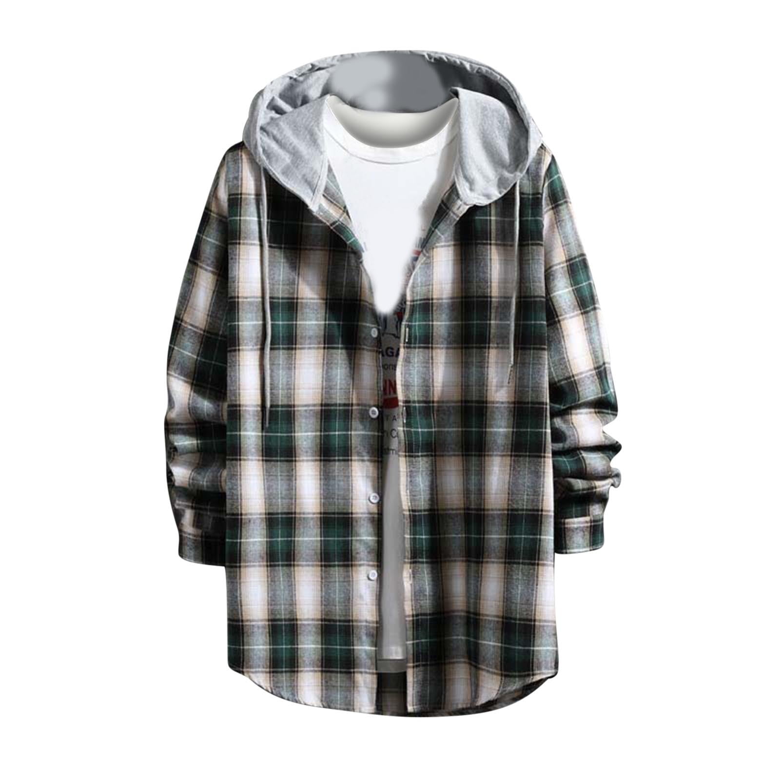 Click here for Yxmi Mens Plaid Hoodie  Classic Scottish Plaid Hoo... prices