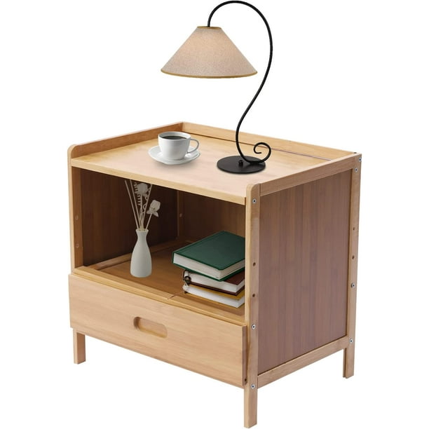 Miumaeov Nightstand Bedside End Table Organizer Bedroom Side Stand ...