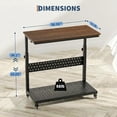 Adjustable Computer Tower Stand with Cable Management Rack 2-Tier ...