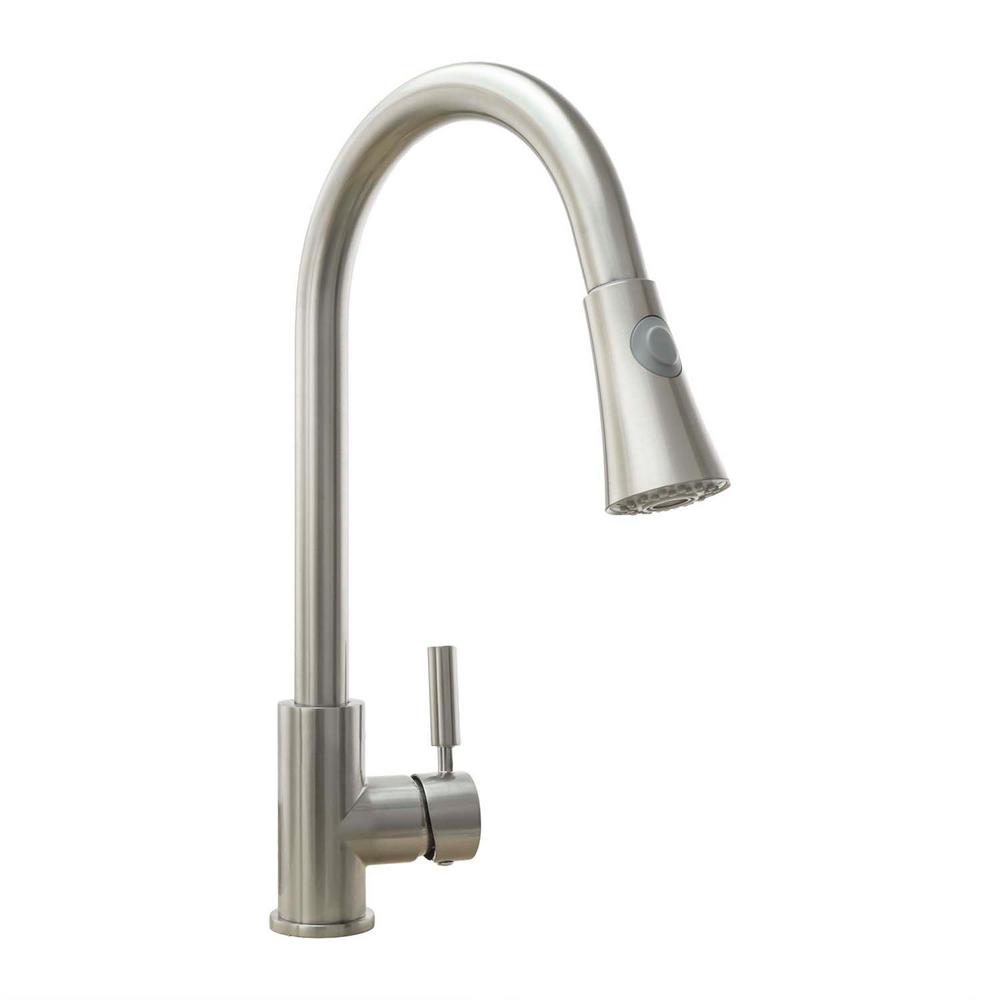 Cosmo Single-Handle Pull-Down Sprayer Kitchen Faucet with Ceramic Disc ...