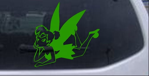 Tinkerbell Laying Car or Truck Window Decal Sticker - Walmart.com