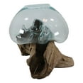Bali Handicraft Natural Teak Driftwood With Large Decorative Molten ...