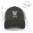 Best Cat Dad Ever Black Baseball Cap for Men Women, Adjustable Snapback ...